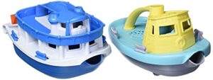 green toys paddle boat and tug boat combo