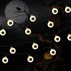 xuetongxt unique led eyeball string lights battery operated halloween ghost theme party garden home christmas tree decoration lighting premium (emitting color : white light, wattage : 3m 20leds usb)