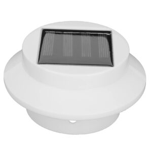 fdit 3led solar power eaves light white solar outdoor wall-mounted lighting lamp for home garden