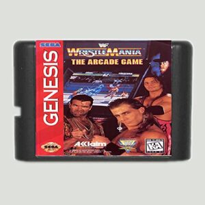 spire wwf wrestle mania the arcade game 16 bit md game card for sega mega drive for genesis