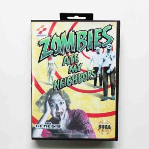 kruti zombie ate my neighbors game cartridge 16 bit md game card with retail box for sega mega drive for genesis