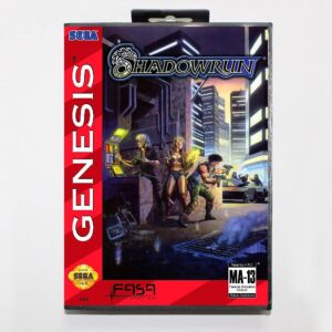 kruti shadowrun game cartridge 16 bit md game card with retail box for sega mega drive for genesis