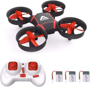 attop mini drone for kids and beginners-easy remote control drone, one key take off, auto-pairing, altitude hold, throw to fly kids drone, speed adjustable setting w/3 batteries kids christmas gift