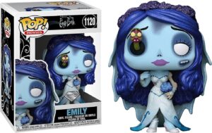 corpse bride emily with maggot diamond glitter pop! vinyl