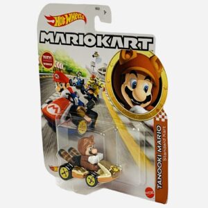 diecast hotwheels mario kart tanooki mario standard kart - toty winner 2021