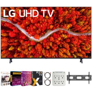 lg 65up8000pua 65up8000pur 65 inch series 4k smart uhd tv bundle with premiere movies streaming + 37-100 inch tv wall mount + 6-outlet surge adapter + 2x 6ft 4k hdmi 2.0 cable