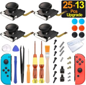 skyview-joycon-replacement-kit 38pcs/set-joycon-repair-tool-kits for nintendo-switch-controller buckles-thumbstick-grips-analog-stick 38pcs-joystick-accessories