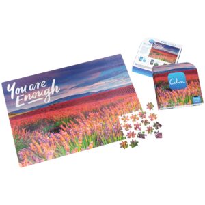 300-piece calm jigsaw puzzle for relaxation, stress relief, and mood elevation, for adults and kids ages 8 and up, you are enough