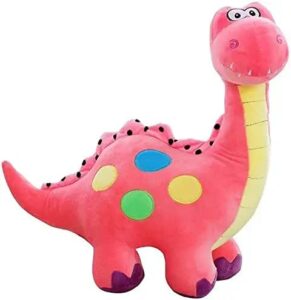 hcdoujoy 14" pink plush dinosaur toy, cute plush stuffed animal dinosaur, dinosaur toy for christmas halloween children's day boys girls babys birthday gifts aged 3+