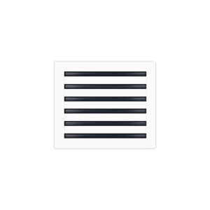 buildmart - 14x12 modern ac vent cover - decorative white aluminum air vent - standard linear slot diffuser - heating and cooling register grille for ceiling, walls & floors - texas buildmart