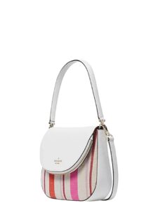 kate spade leila striped canvas medium bag shoulder women's handbag