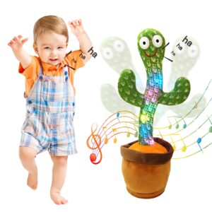 qiuxqiu cactus plush toys 120 music recording and follow you speak and led glow wiggle dancing cactus electronic toy,plush toy in pot decoration & children funny stress relief toys