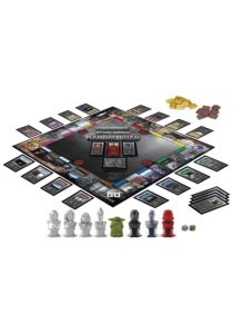 hsbro star wars the mandalorian monopoly collector's edition with retro remnant stormtrooper action figure