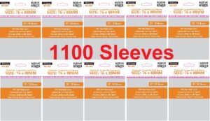 sleeve kings zombicide compatible sleeves 76 x 88 mm (10x110 pack, 1100 sleeves)