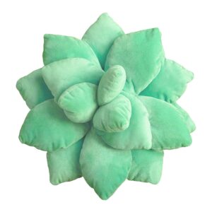 tyison 3d succulents cactus pillow, cute succulents, for garden or green lovers baby green plant throw pillows for bedroom room home decoration novelty plush cushion