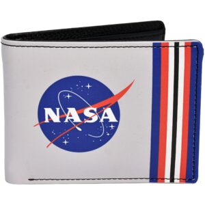 nasa bifold wallet in a decorative tin case, multi