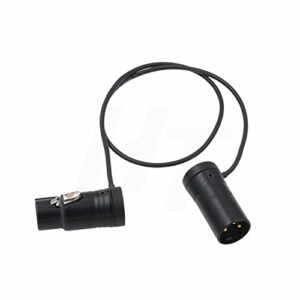 hangton audio cable low-profile xlr 3 pin male to female for mic camera sound devices 888 633 zaxcom zoom audio recorder black 20"