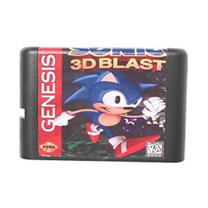 spire sonic 3d blast 16 bit md game card for sega mega drive for genesis (ntsc-u)