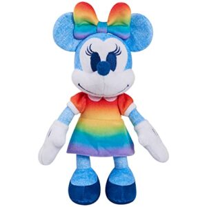 disney standard pride small plush – minnie mouse, just play, kids toys for ages 2 up, amazon exclusive by just play