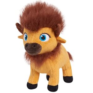 netflix ridley jones 8-inch collectible plush stuffed animal, fred, bison, soft plushie, kids toys for ages 3 up by just play