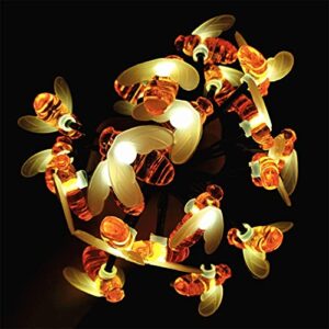 chengbei waterproof ip65 30 cute honeybee led lights 8 modes fairy decorative light for outdoor wedding homes gardens patio party