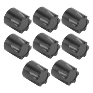 dilwe rc wheel rim m4 nut, 8pcs 0.5x0.4inch wheel rim center cap 1/10 scale rc accessories compatible with traxxas/hsp/redcat/tamiya/hpi/axial scx10 d90 / hpi 1/10 rc car(black)