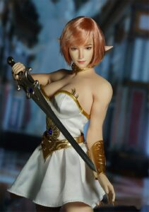 hiplay 1/6 scale female figure head sculpt, elf charming girl doll head for 12 inch action figure tbleague jiaoudoll hs051(c)