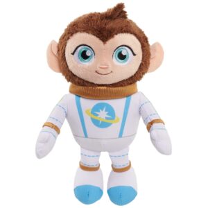 just play netflix ridley jones collectible plushie peaches toy, 8-inch stuffed animal, astronaut monkey, kids toys for ages 3 up