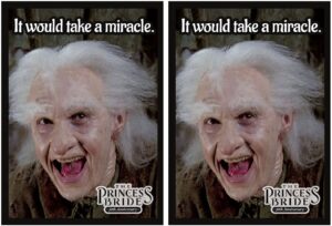 100 legion supplies princess bride it would take a miracle deck protector sleeves