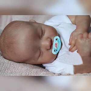 zero pam realistic reborn doll newborn boys sleeping 19 inch soft silicone baby doll real life boy handcrafted reborn boy collectable