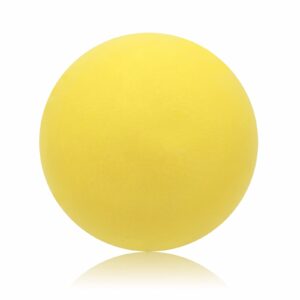 buhoet 7-inch uncoated high density foam ball - for over 3 years old kids foam sports balls - soft and bouncy, lightweight and easy to grasp foam silent balls are safe for younger children (yellow)