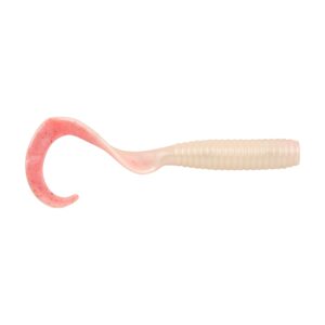 berkley gulp! grub fishing soft bait, pink shine, 4"