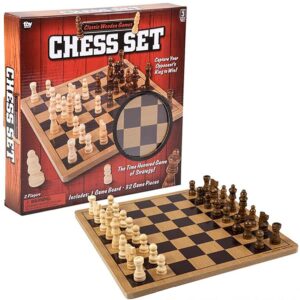 the dreidel company classic wooden board games, great for prizes, 10" (10" wooden checkers)