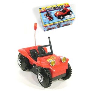 back to basics tumble buggy red car (includes one free tta balsa wood flyer)