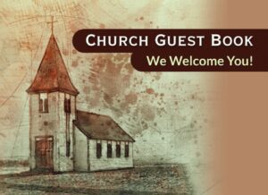 church guest book - we welcome you!: guest book for churches and other religious denominations