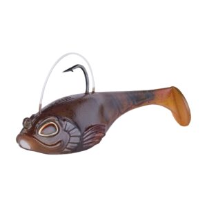 berkley powerbait agent e fishing soft bait, hd brown craw, 3"