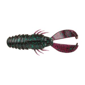 berkley powerbait crash craw fishing soft bait, 3 1/2", june bug