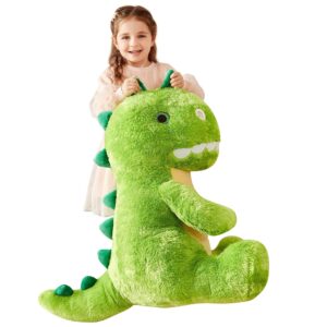 ikasa large dinosaur stuffed animal plush toy,giant t-rex cute 23" jumbo soft toys,huge big size fluffy plushy fat plushie,gifts for kids