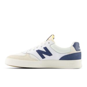 new balance men's 300 v3 court sneaker, navy/white, 12