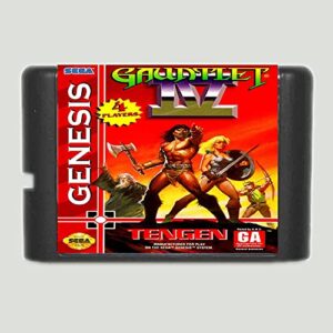 classicgame gauntlet iv 16 bit md game card for sega mega drive for genesis (black)