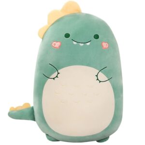 kekeso dinosaur plush hugging pillow - 17.71in, cute stuffed animal toy, soft cartoon sleep pillow for kids