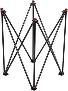 annafi® carrom stand | professional carrom board stand | easy adjustable & foldable four fold stand with compact design | combination of full size metal pipe, iron rod & pvc | indoor games fun durable strong