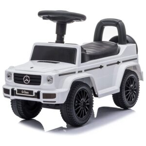 best ride on cars mercedes g-wagon push car, white, large