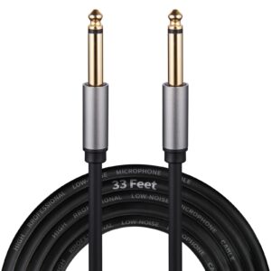 arlx guitar cable 10 feet professional guitar amp cord 1/4 inch instrument cable, electric bass guitar cable