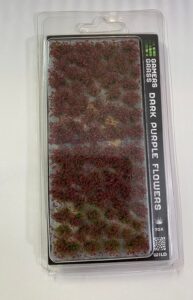 gamers grass - dark purple flowers