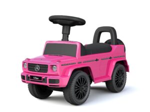 best ride on cars mercedes g-wagon push car, pink