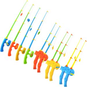 trounistro 10 pack magnetic fishing toy pole magnet fishing rods magnetic fishing game fishing poles for boys and girls