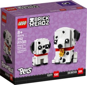 lego brickheadz pets 40479 dalmatian dog and puppy set