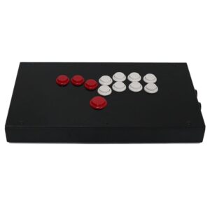 fightbox rac-j800b-ps all buttons leverless-style arcade joystick fight stick game controller for ps4/ps3/pc sanwa obsf-24 30