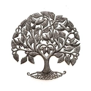 fall home decor, tree of life family art, indoor outdoor garden plaques, handmade, 23 inches